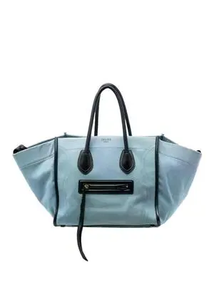 Celine 2015 Medium Denim Phantom Luggage Tote Bag - Blue
