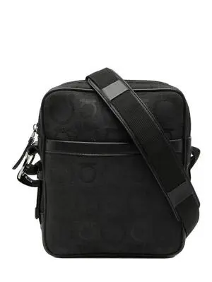 SALVATORE FERRAGAMO 2021 Gancini Canvas Crossbody Bag
