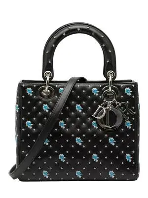 Dior 2015 Medium Lady Satchel - Black