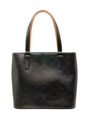 LOUIS VUITTON 2003 Monogram Mat Stockton Tote Bag - Grey