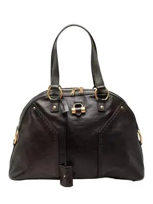 SAINT LAURENT 2000-2012 Medium Leather Muse Shoulder Bag