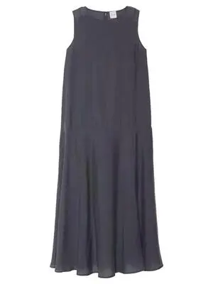 Calvin Klein Sleeveless A-line Midi Dress - Blue