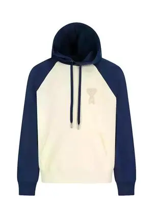 Ami Logo-detail Hoodie - Neutrals