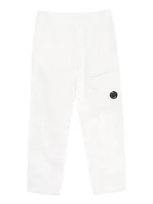 C.P. COMPANY Logo-patch Cargo Pants - White