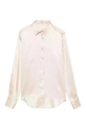 XACUS Marta Satin-finish Shirt - Pink