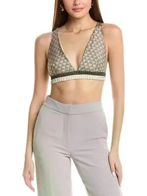 Brunello Cucinelli Geometric-pattern Top - Neutrals