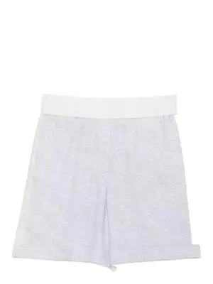 Peserico Side-stripe Shorts - Grey