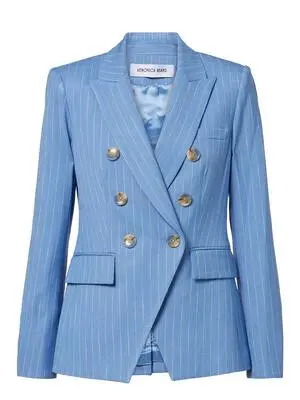 Veronica Beard Miller Pinstripe Blazer - Blue