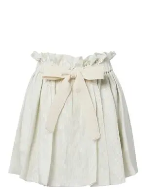 PATOU Striped Miniskirt - White