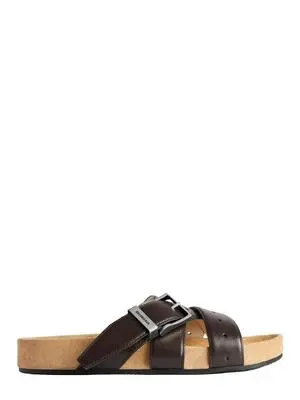 Balenciaga Belt Mule - Brown
