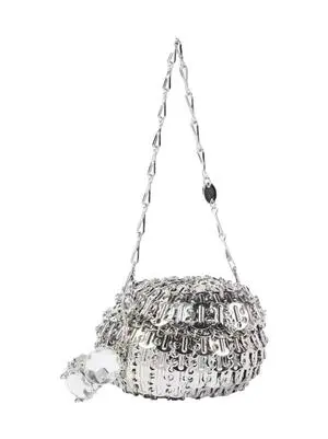 Rabanne Rhinestone-embellished Sphere Shoulder Bag - Silver