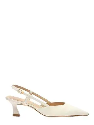 STUART WEITZMAN Vinnie Pointed-Toe Sandals Neutrals