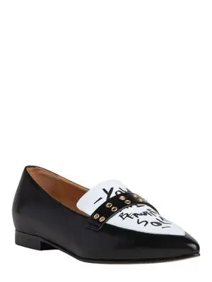 BEAUTIISOLES BY ROBYN SHREIBER Celeste Studded Loafer - Black