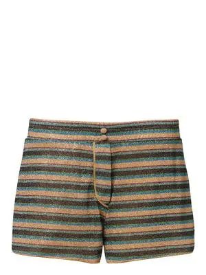 Oseree Lumiere Striped Shorts - Multicoloured