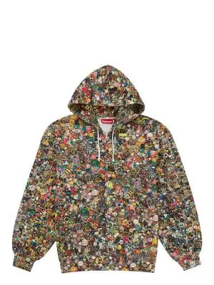 Supreme Mike Kelley Zip Up Hooded Sweatshirt - Multicolor