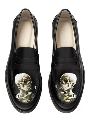 DUKE + DEXTER Wilde Skull Penny Loafer Skull