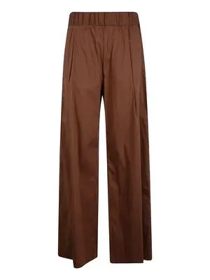 SEMICOUTURE Popeline Cotton Trousers
