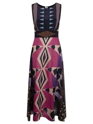 VOLANTIS Panther Maxi Dress - Multi