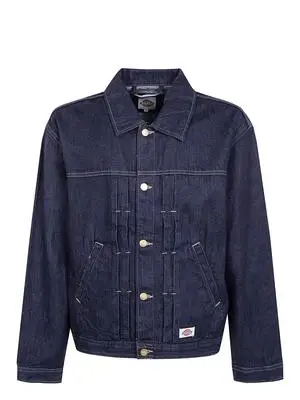 Dickies Pleated Selvedge Denim Jacket - Blue