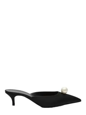 Magda Butrym Mule Kitten Heels - Black
