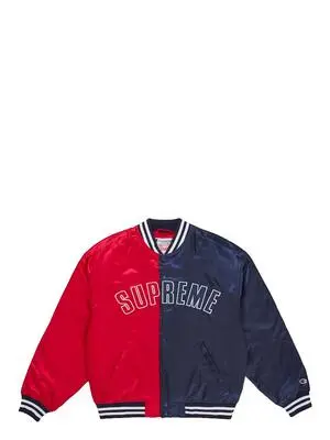 Supreme Champion Satin Varsity Jacket - Red