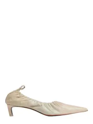 12 STOREEZ 40mm Crinkled-leather Pumps - Neutrals
