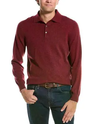 Brunello Cucinelli Fine-knit Polo Sweater - Red