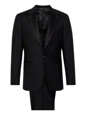 Canali Single-breasted Wool Suit - Blue