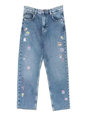 Mira Mikati Sticker-patch Jeans - Blue