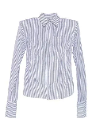 JUUN.J Striped Shoulder Pad Shirt