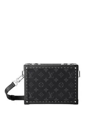 LOUIS VUITTON Clutch Box Monogram Eclipse Canvas Black