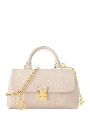 LOUIS VUITTON Nano Madeleine Monogram Embossed Cowhide Leather Cream