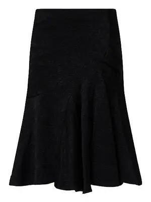 Dries Van Noten Jacquard Cotton-blend Midi Skirt - Black