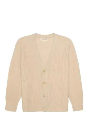 ELLSWORTH + IVEY Lilah Cashmere Knit Cardigan - Neutral