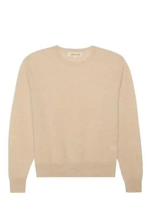 ELLSWORTH + IVEY Daphne Cashmere Crewneck Sweater - Neutral