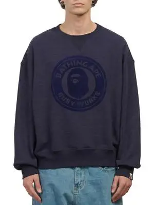 A BATHING APE Crewneck Sweatshirt - Navy