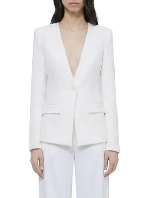 Patrizia Pepe Tailored Blazer - White
