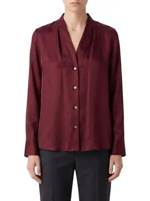 FORTE_FORTE Button-up Shirt - Ruby