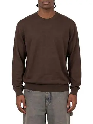 C.P. COMPANY Cotton Crew Neck Sweater - Brown