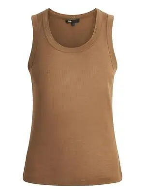 MAJE Rib-Knit Tank Top