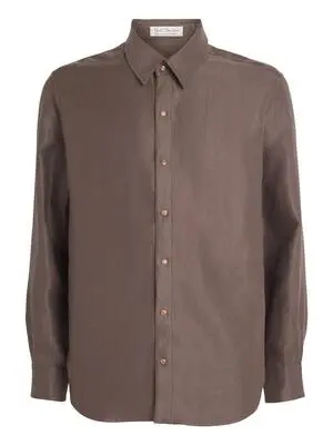 GOD'S TRUE CASHMERE Linen Cocoa Shirt