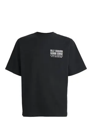 WILLY CHAVARRIA Cotton Fashion Services T-shirt - Black