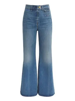 Ulla Johnson Odelia Flared Jeans - Blue