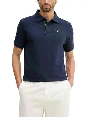 BARBOUR Tartan Pique Buttoned Logo Polo Shirt