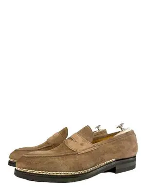Bontoni Principe Suede Loafers - Brown