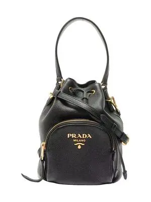 Prada Drawstring Handbag - Black