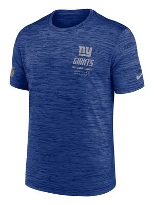 Nike New York Giants Sideline Team Issue Velocity Dri-fit Nfl T-shirt - Blue