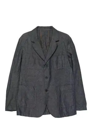 ORIGINAL VINTAGE Notched-lapel Patch-pocket Blazer - Blue