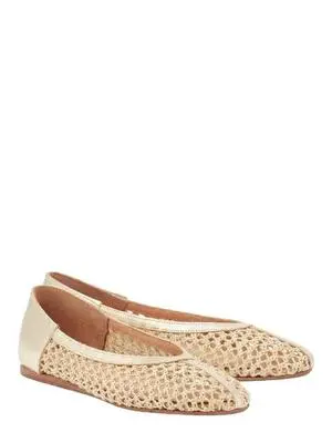 ANCIENT GREEK SANDALS Aeropi Raffia Flat
