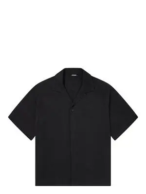 Jacquemus La Chemise Jean Atelier Camp-collar Jersey Shirt - Black